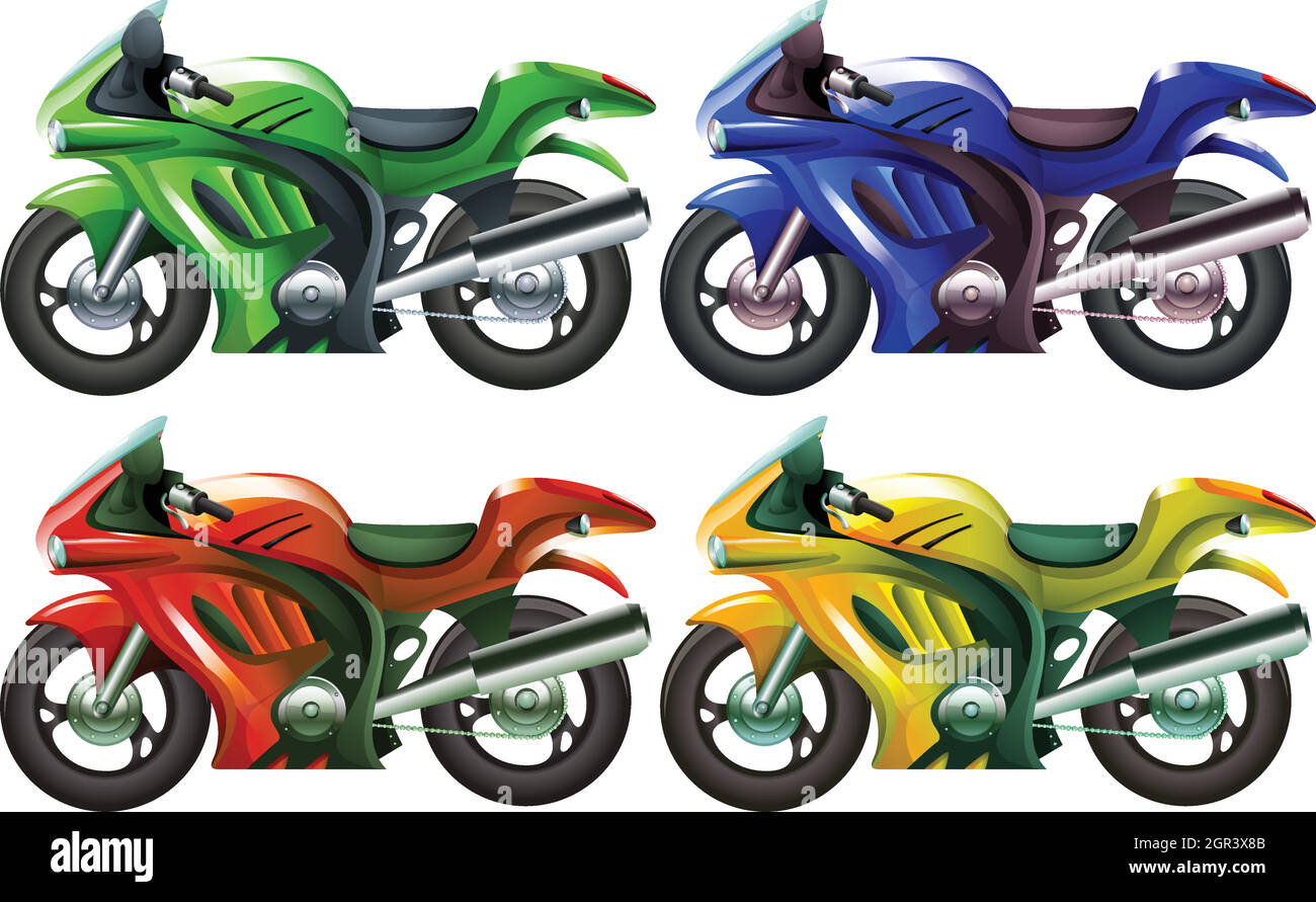 Four wheeled bike Stock Vector Images - Alamy