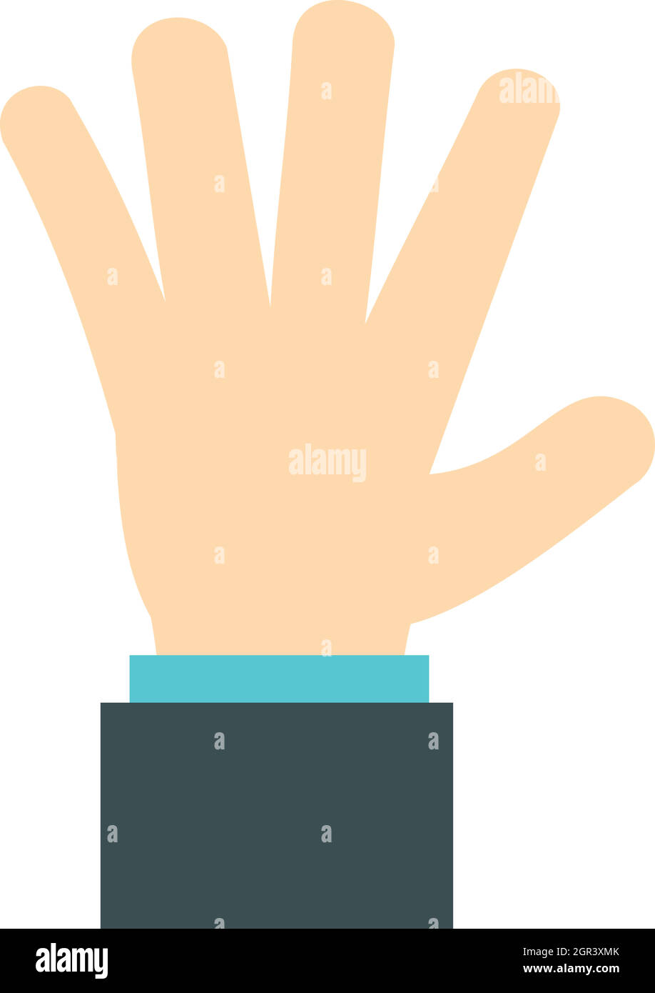 Palm up icon, flat style Stock Vector Image & Art - Alamy