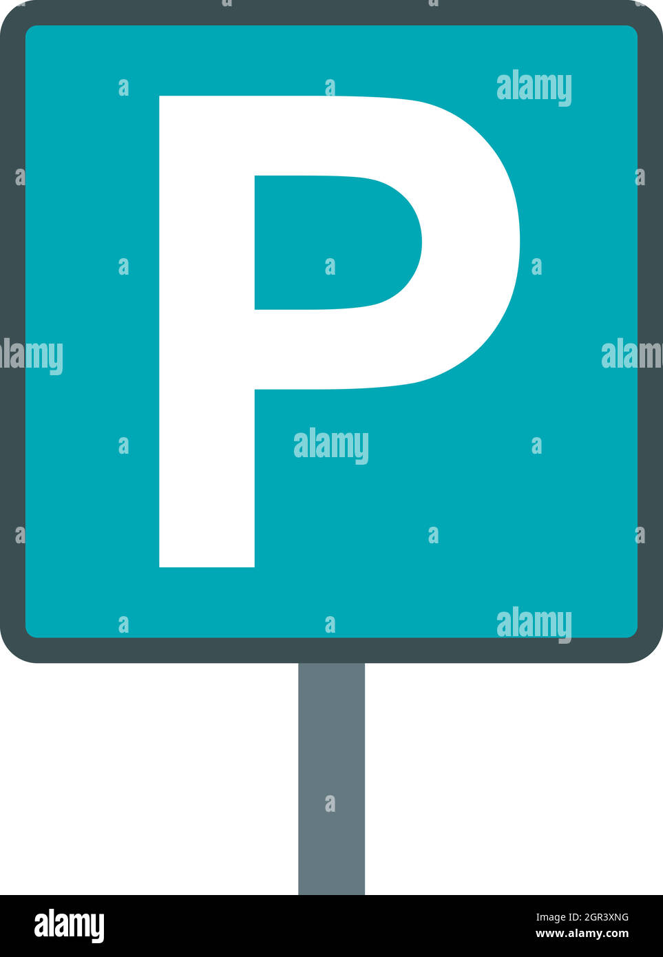 Car parking sign icon, flat style Stock Vector Image & Art - Alamy