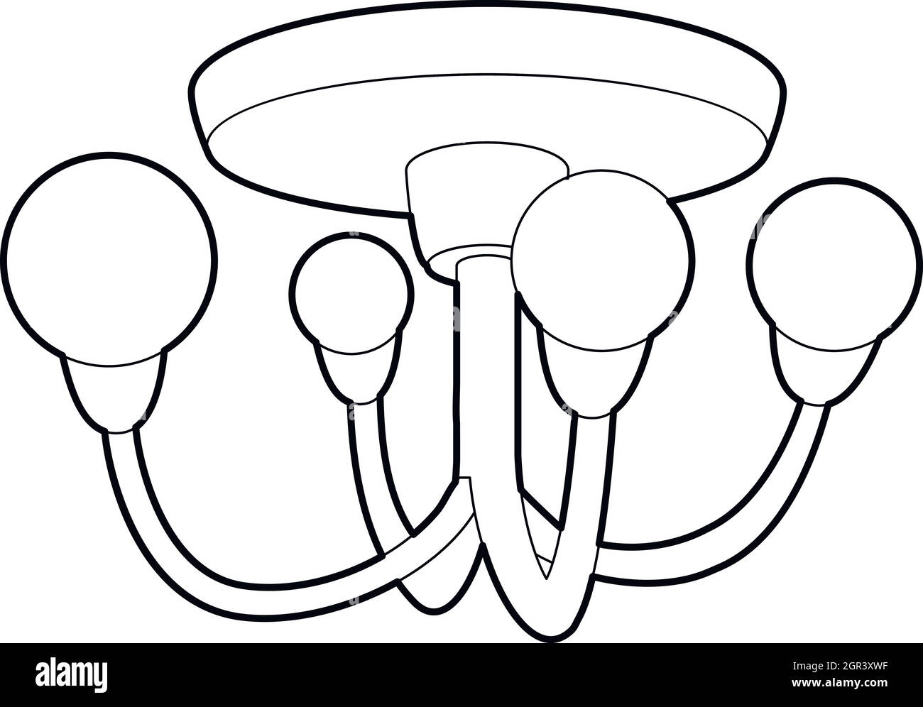 Chandelier drawing Stock Vector Images - Alamy
