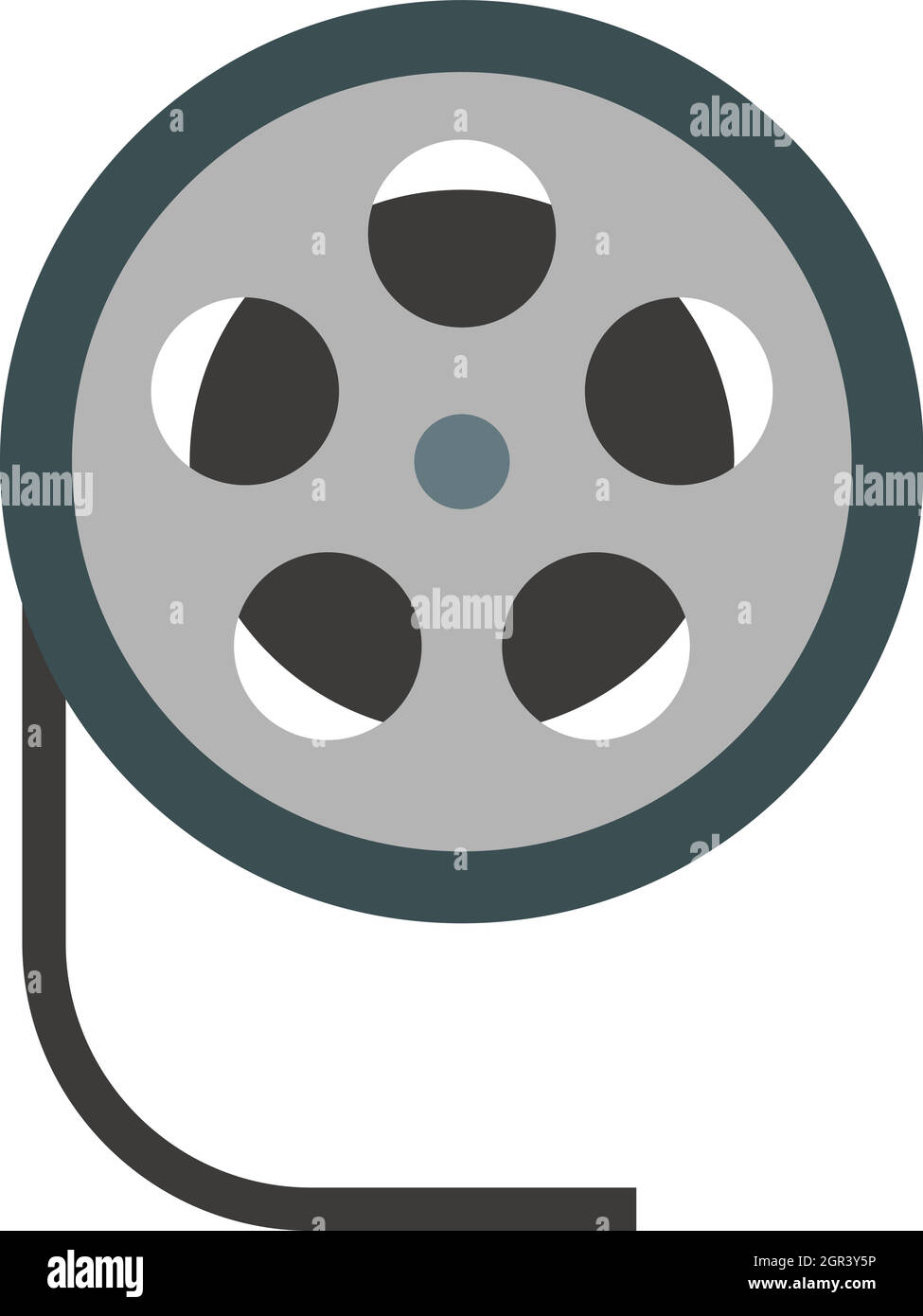 Film reel icon in flat style Stock Vector Image & Art - Alamy