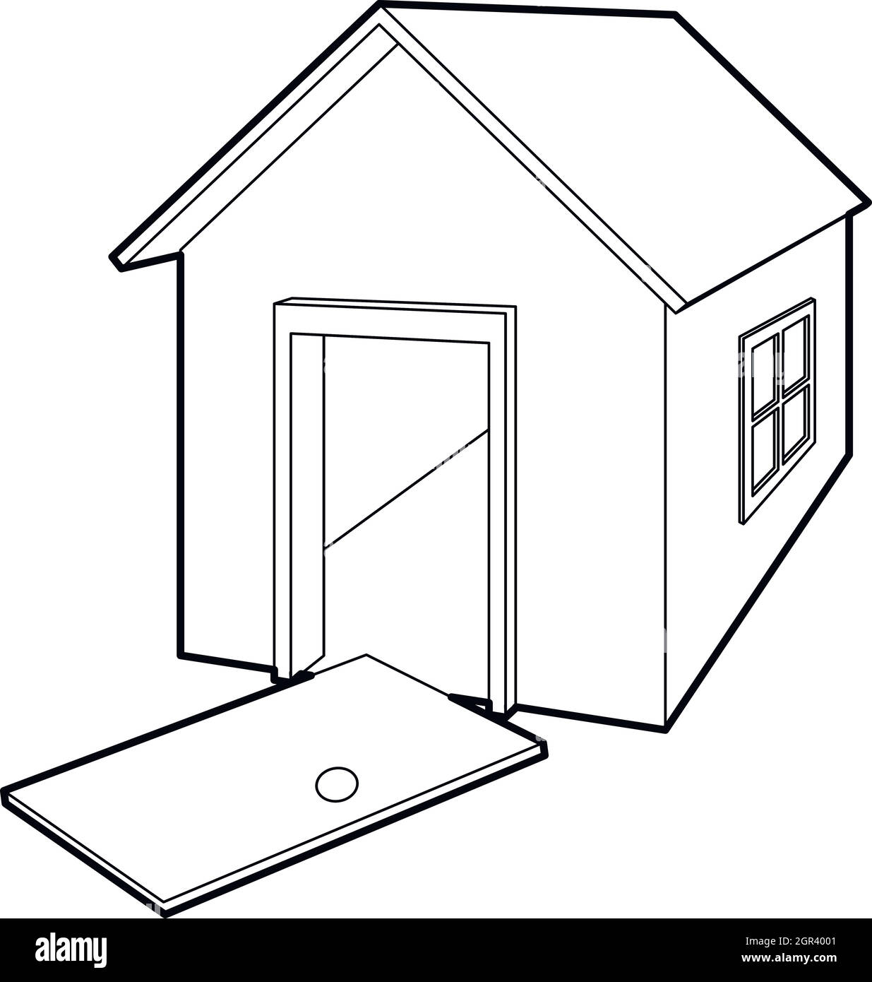 House icon line style Stock Vector Images - Alamy