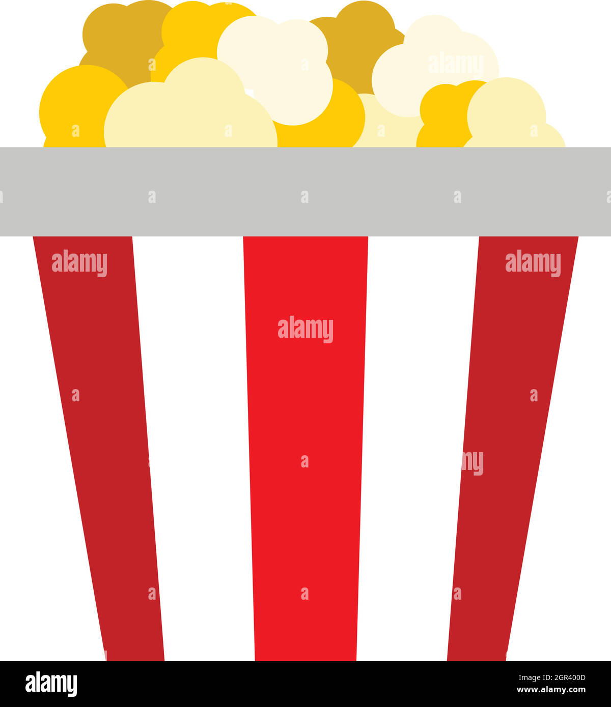 Red popcorn bucket Stock Vector Images - Alamy