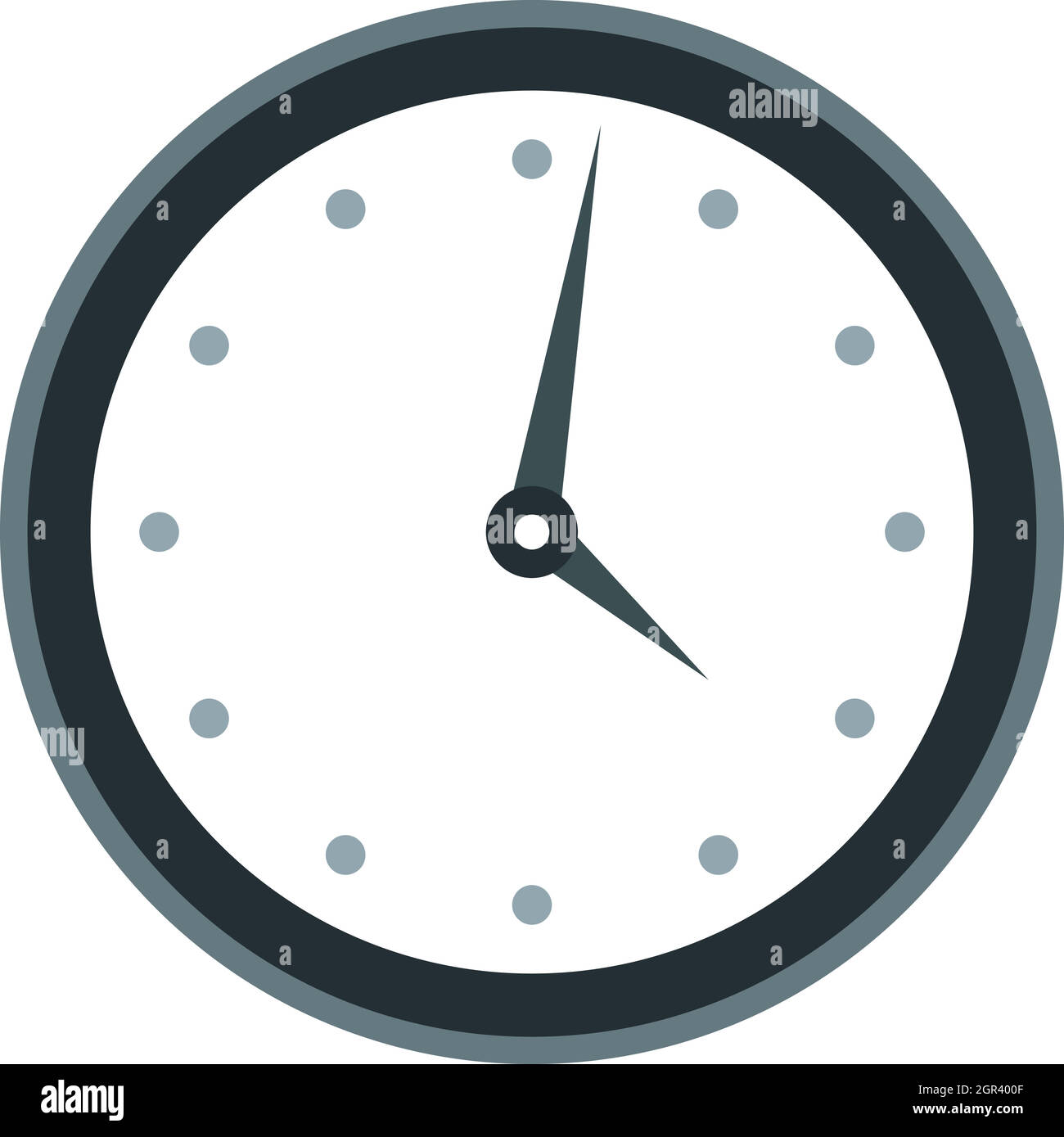 Black and white clock Stock Vector Images - Alamy