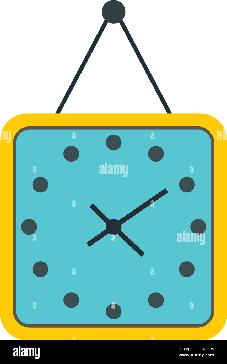 White square clock hi-res stock photography and images - Alamy