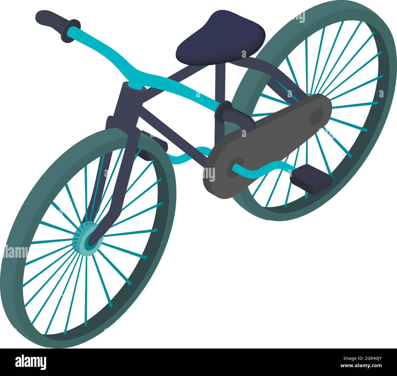 Black bike icon, cartoon style Stock Vector Image & Art - Alamy