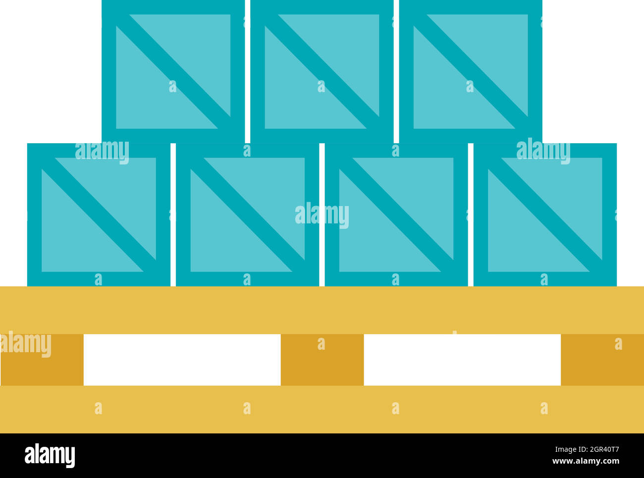 Flat pack boxes Stock Vector Images - Alamy