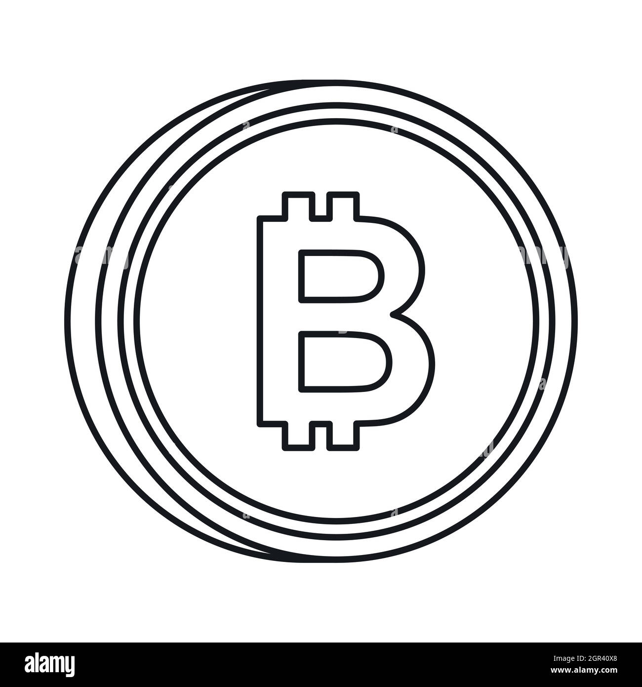 Simple outline style money Stock Vector Images - Alamy