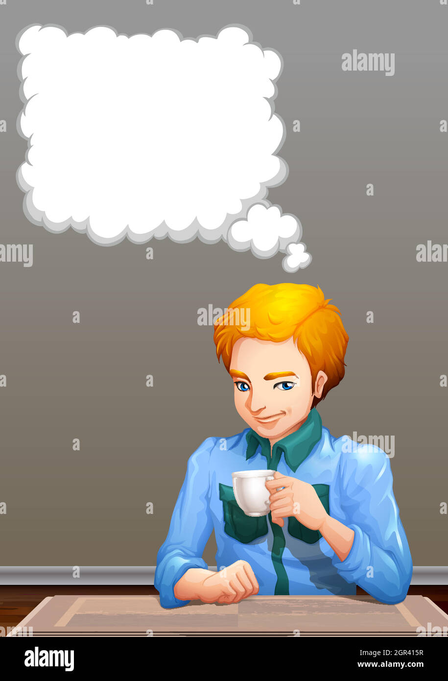 Man cup coffee in Stock Vector Images - Alamy