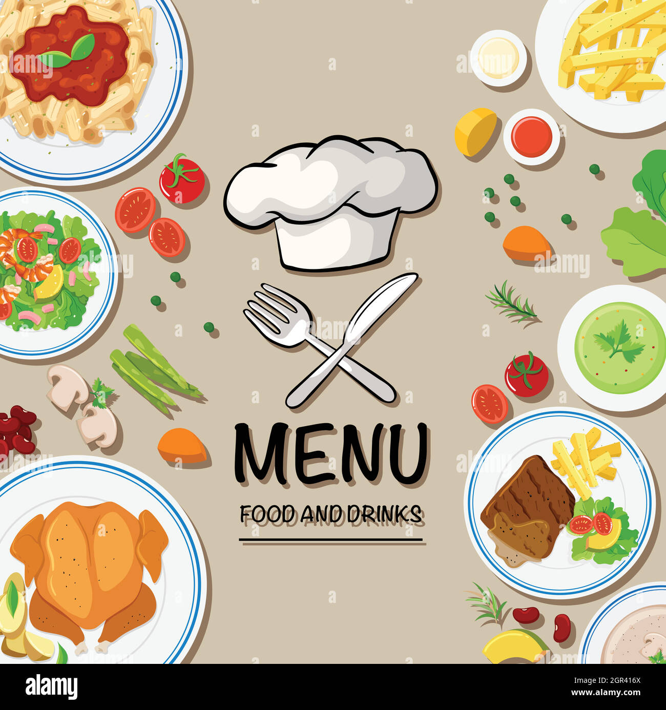 Italian cuisine food menu Stock Vector Images - Alamy
