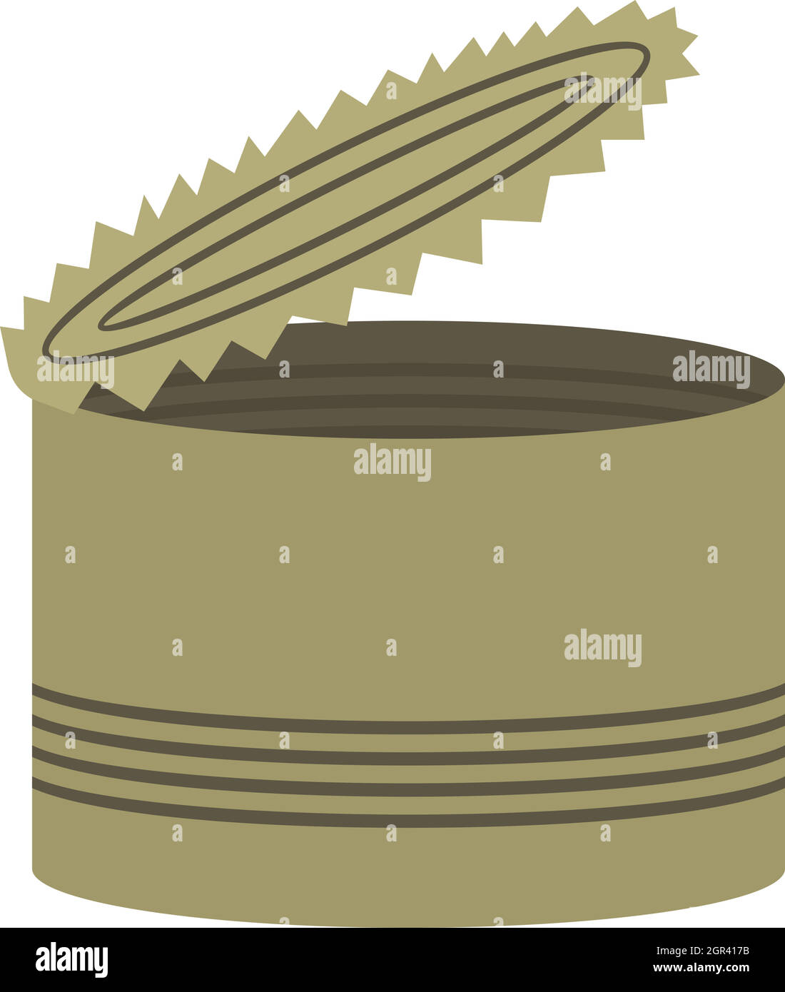 Empty tin Stock Vector Images - Alamy