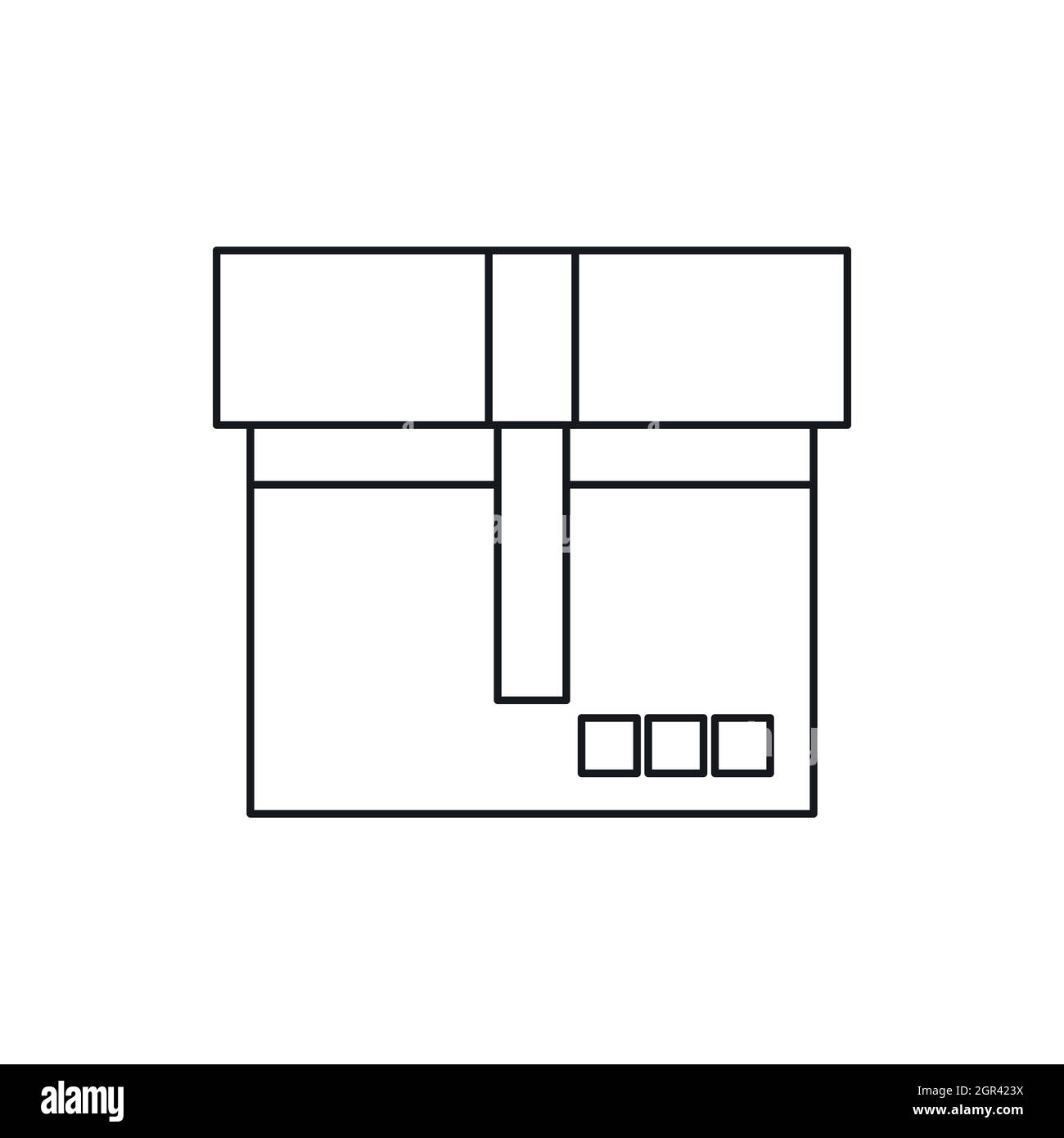 Box icon, outline style Stock Vector Image & Art - Alamy Box icon, outline style Stock Vector Image & Art - Alamy