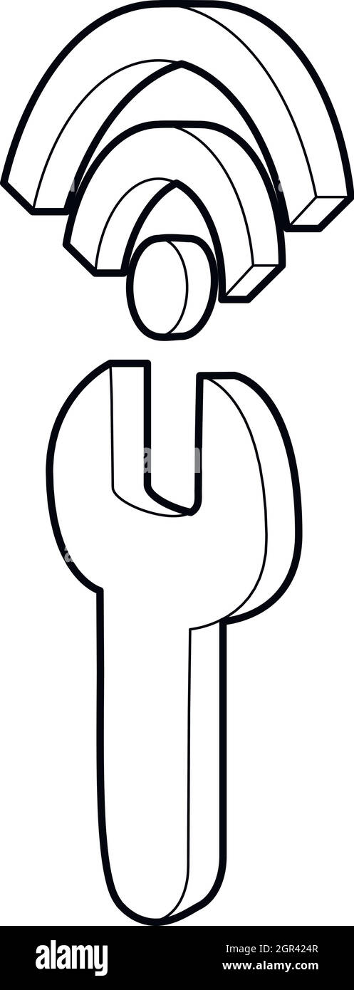 Wrench hexagon Stock Vector Images - Alamy