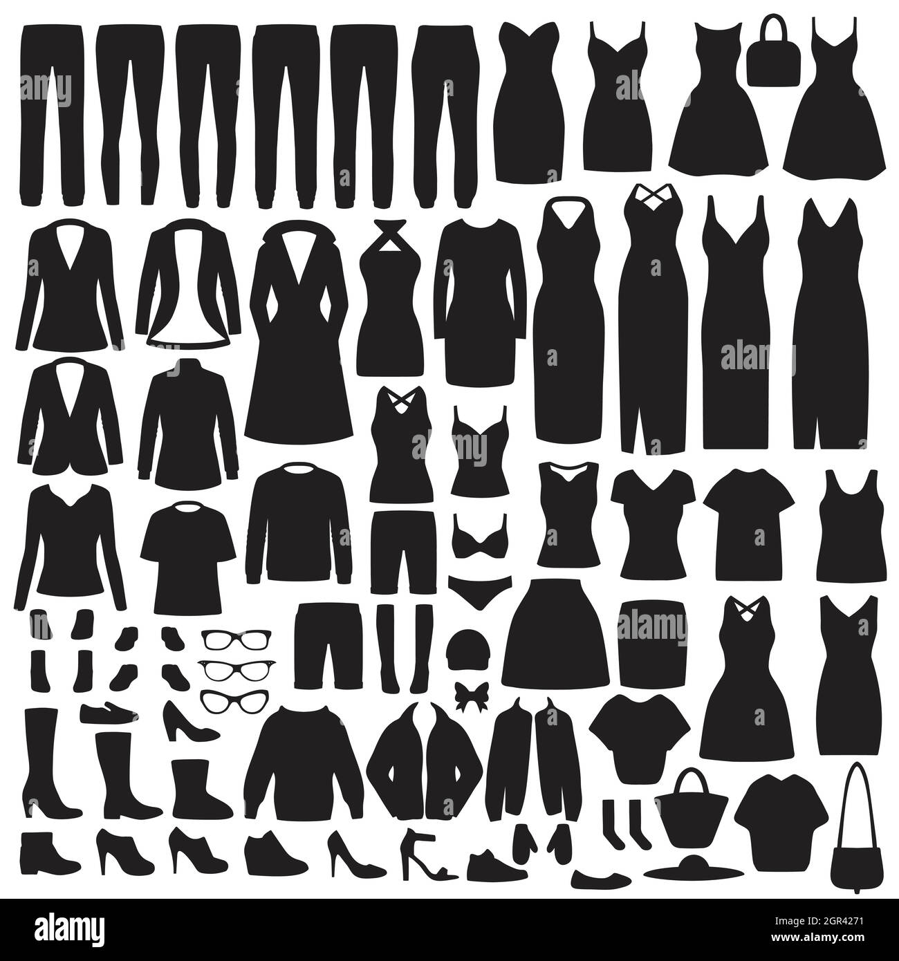 Woman women fashion modern Stock Vector Images - Alamy