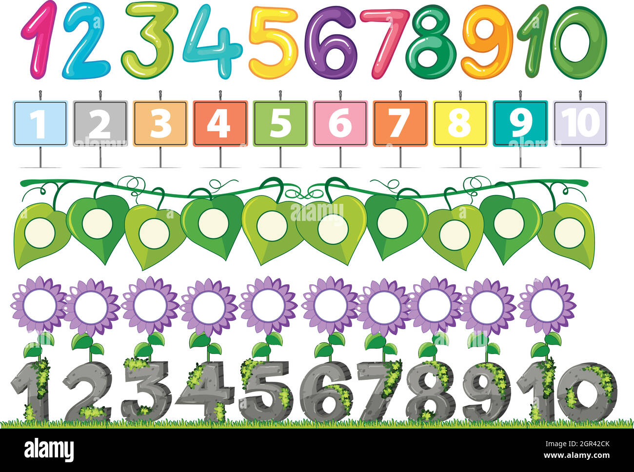 Digit abc font element Stock Vector Images - Alamy