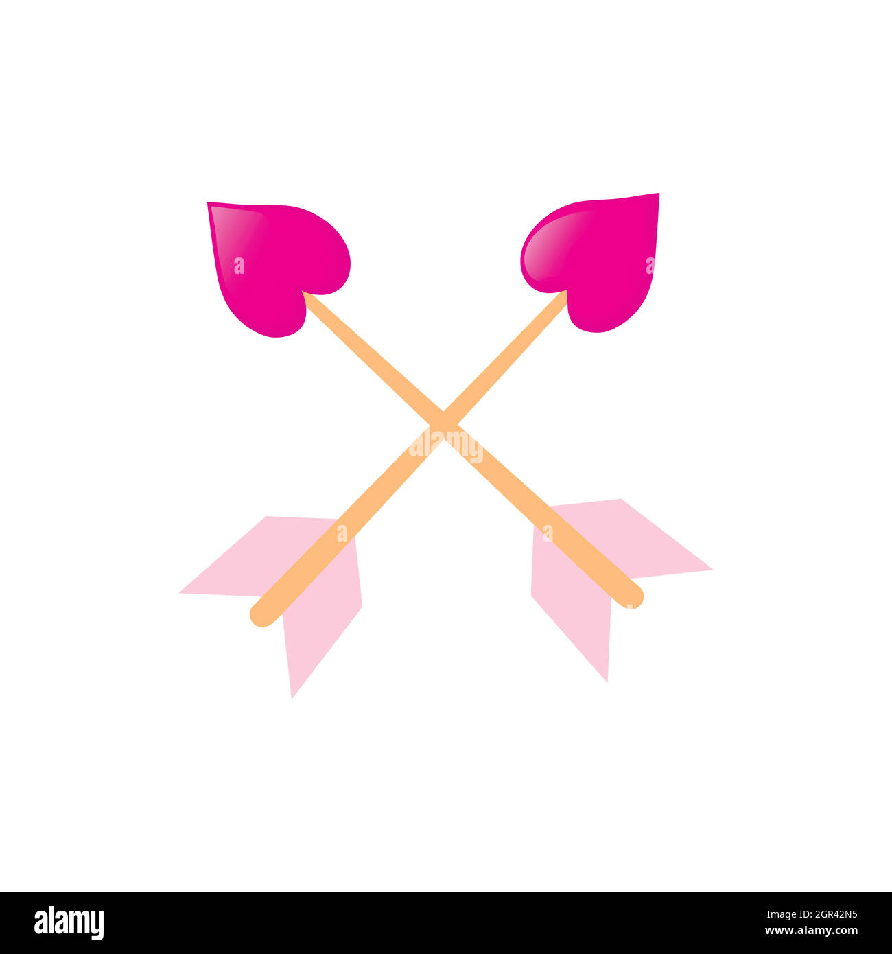 Two arrows sign Stock Vector Images - Alamy