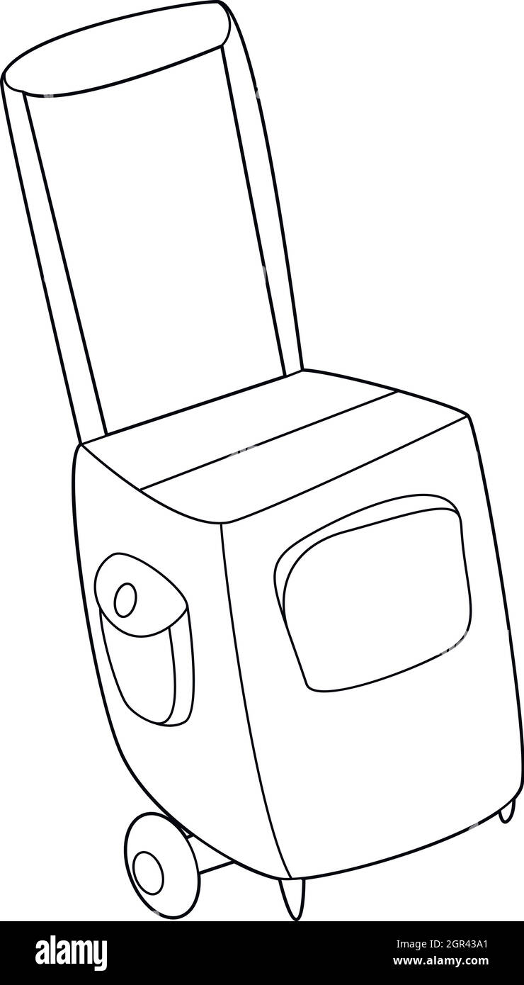 Big suitcase vector icon Cut Out Stock Images & Pictures - Alamy