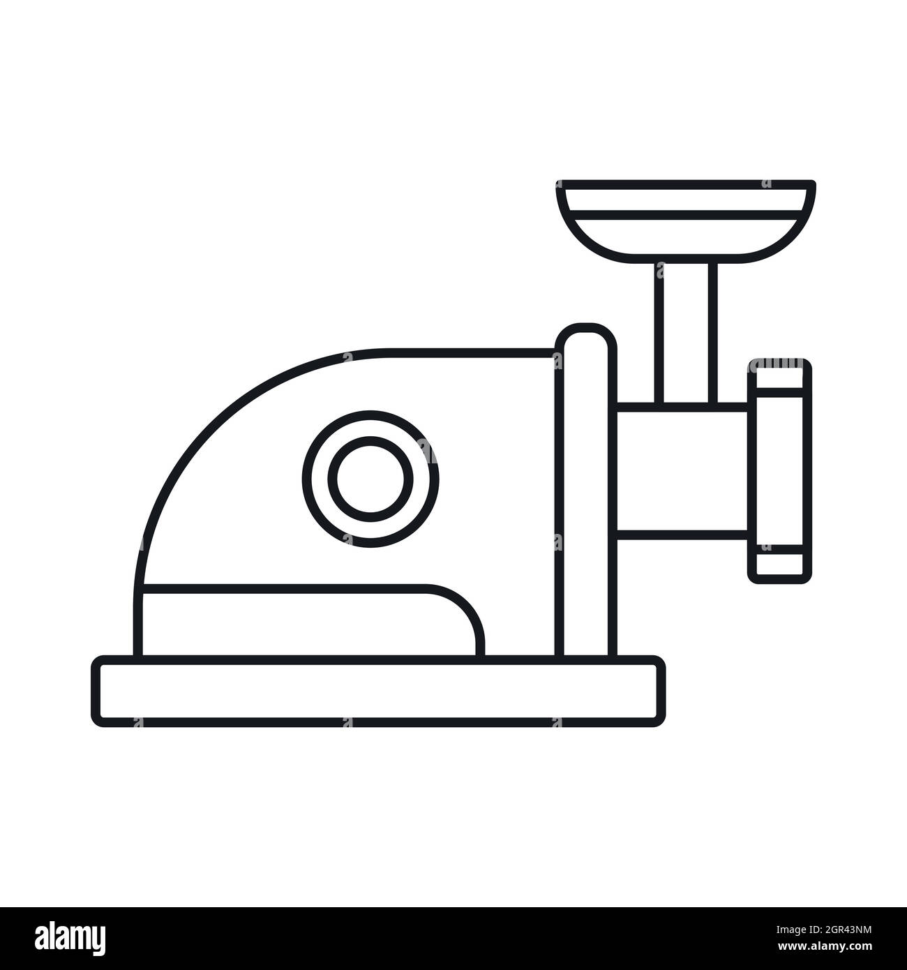 Manual meat grinder mince Stock Vector Images - Alamy