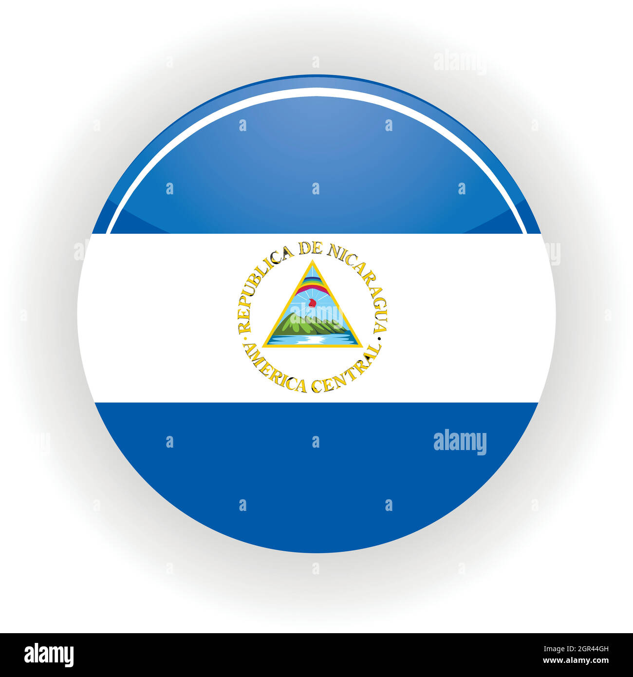 Nicaragua icon circle Cut Out Stock Images & Pictures - Alamy