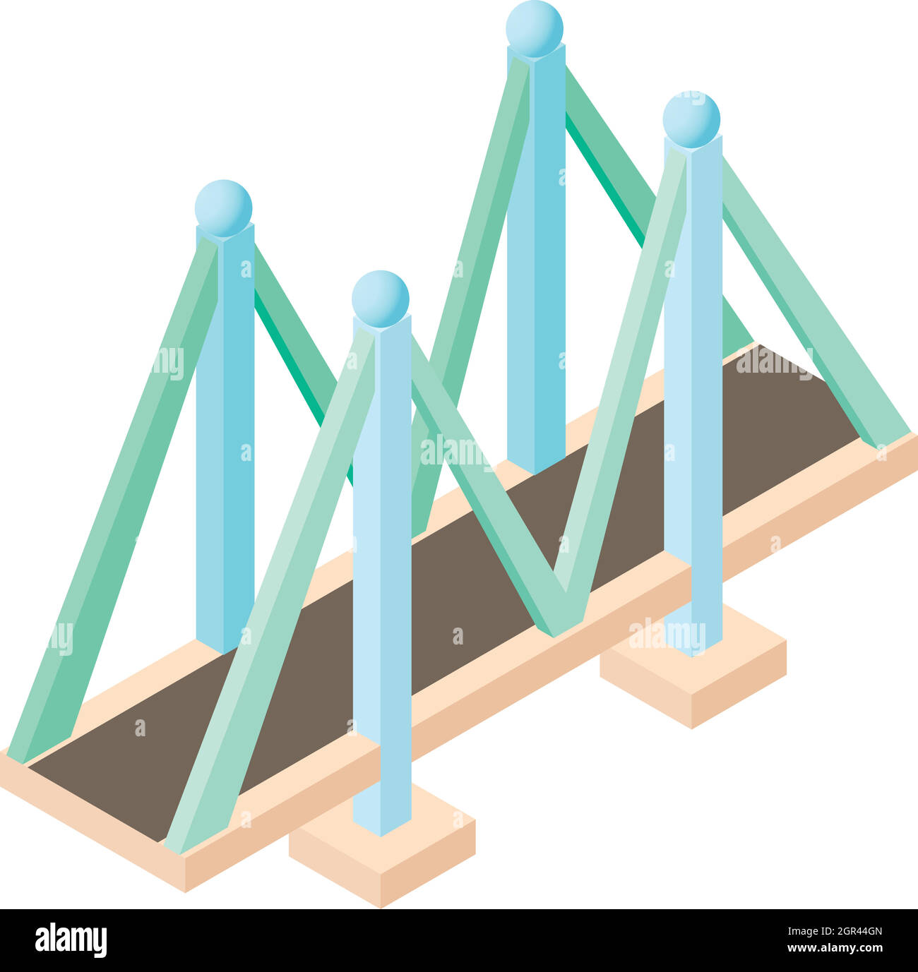 Bridge for cars icon, cartoon style Stock Vector Image & Art - Alamy