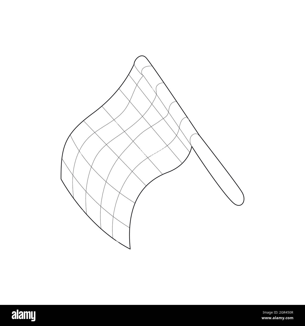 Racing flag icon, outline style Stock Vector Image & Art - Alamy