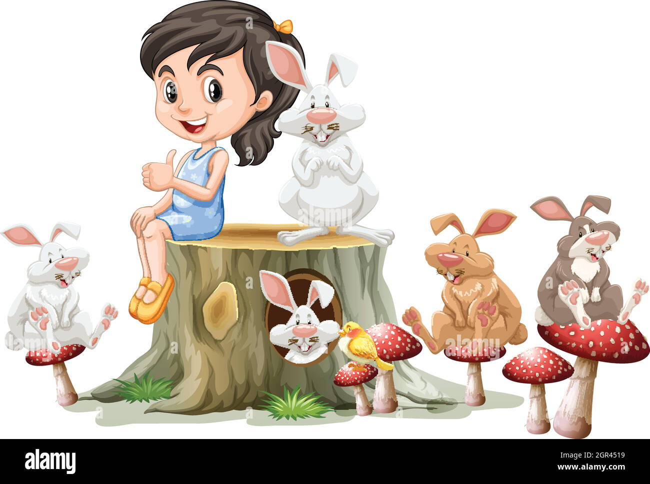 Rabbit log Stock Vector Images - Alamy