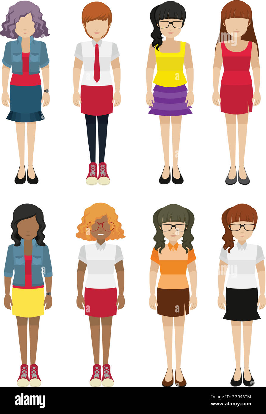 Faceless women template Stock Vector Image & Art - Alamy