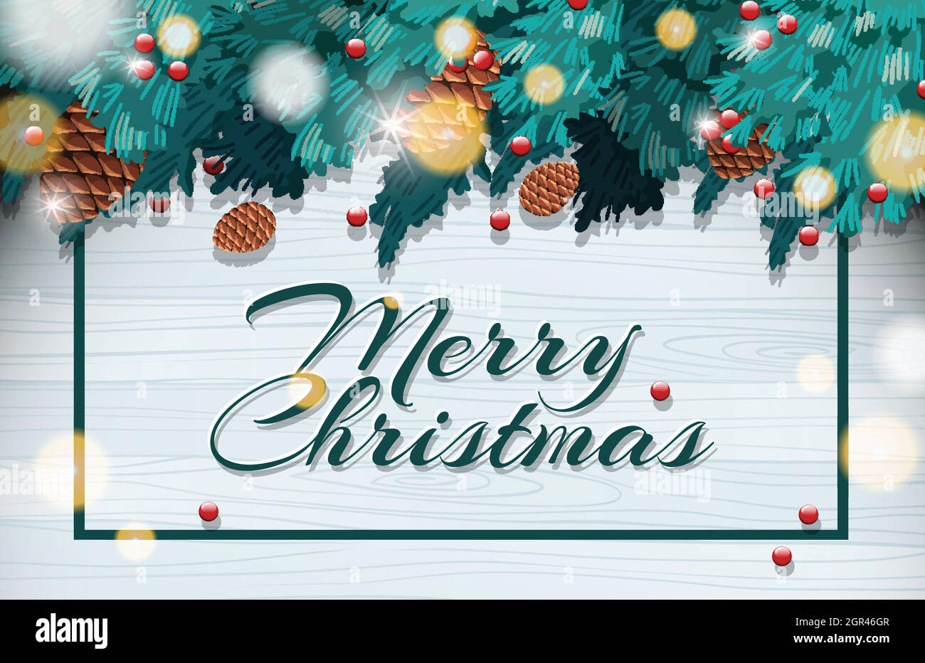 Christmas tree decoration on Stock Vector Images - Alamy