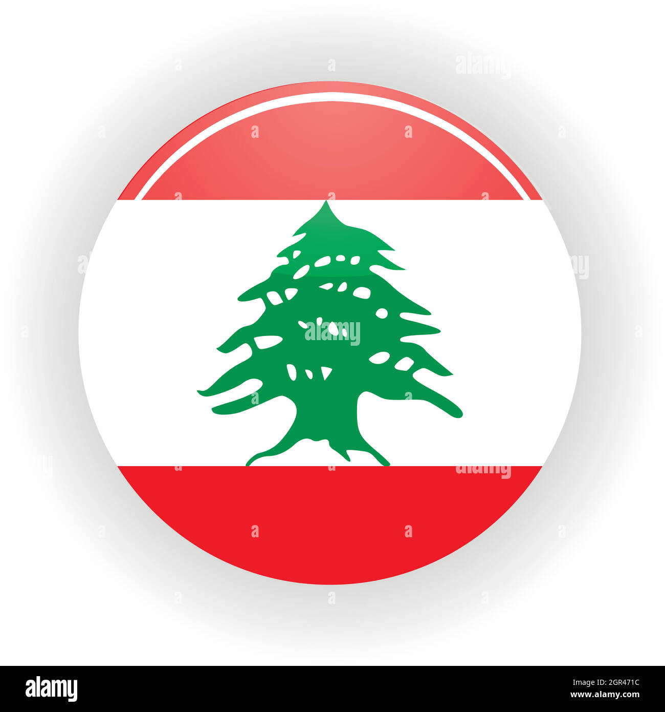 Lebanon icon circle Stock Vector Image & Art - Alamy