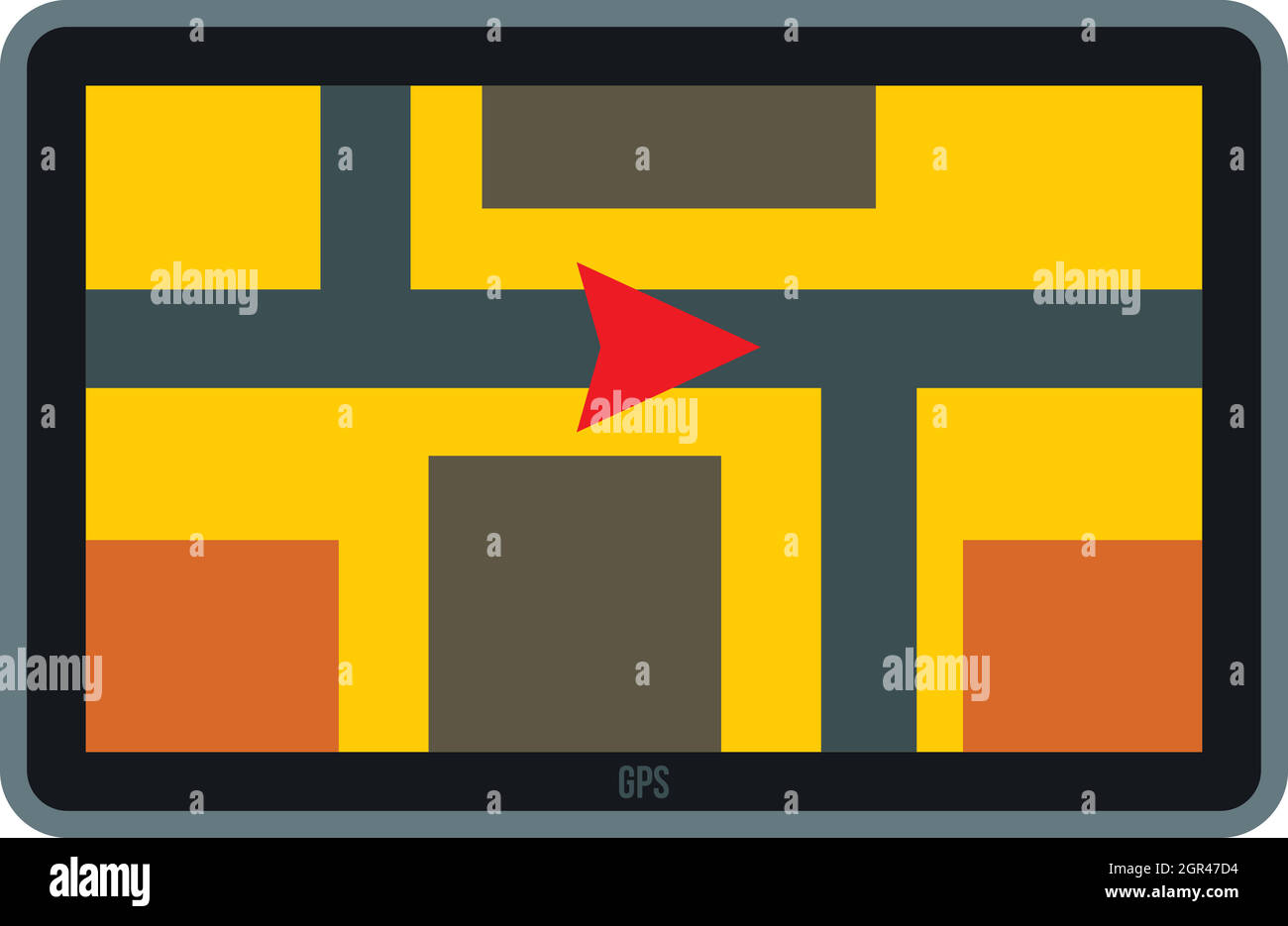 Location arrow Stock Vector Images - Alamy