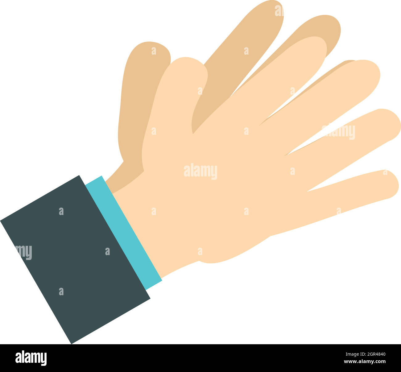 Open palm sign Stock Vector Images - Alamy