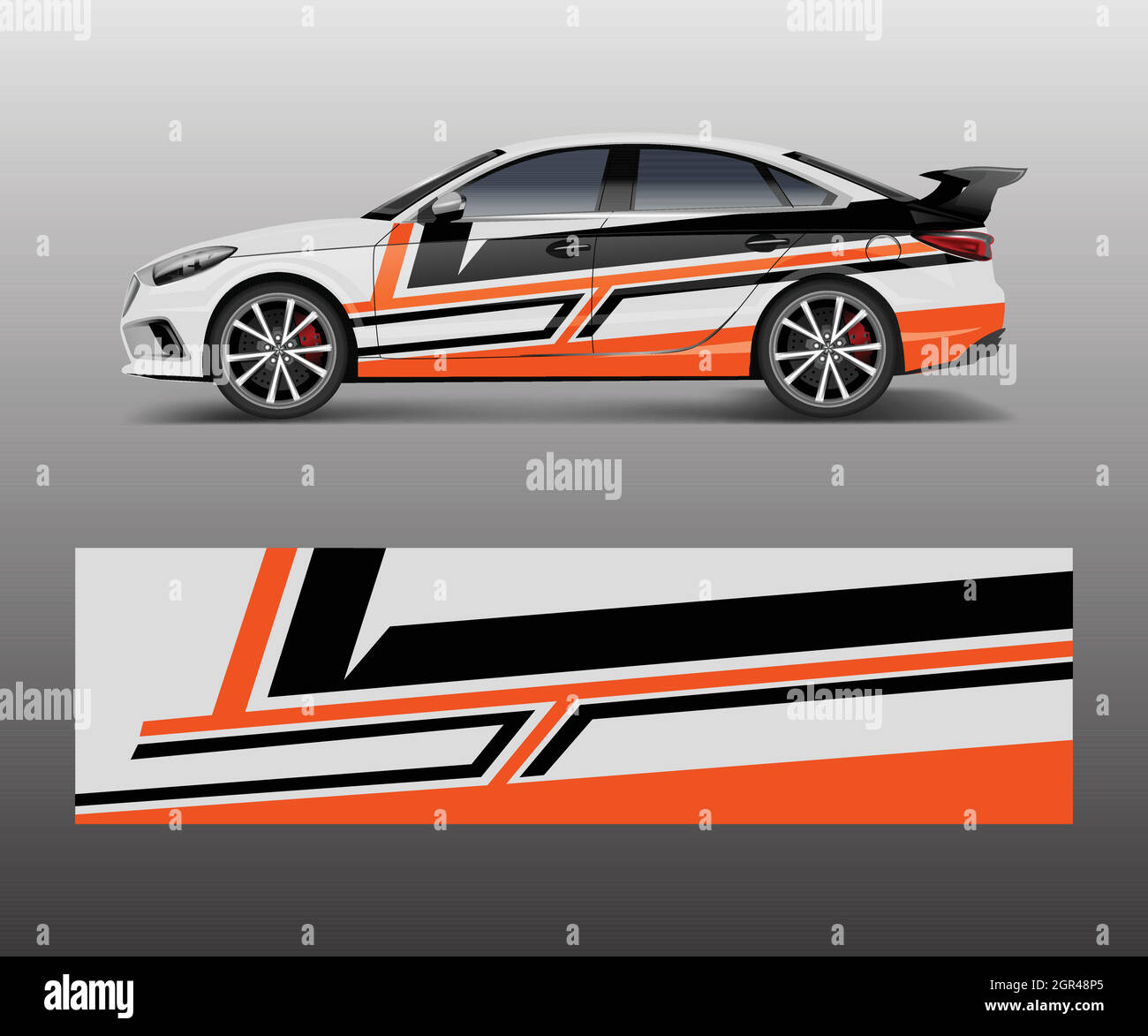 Car decal graphic vector wrap vinyl sticker. Graphic abstract wave ...