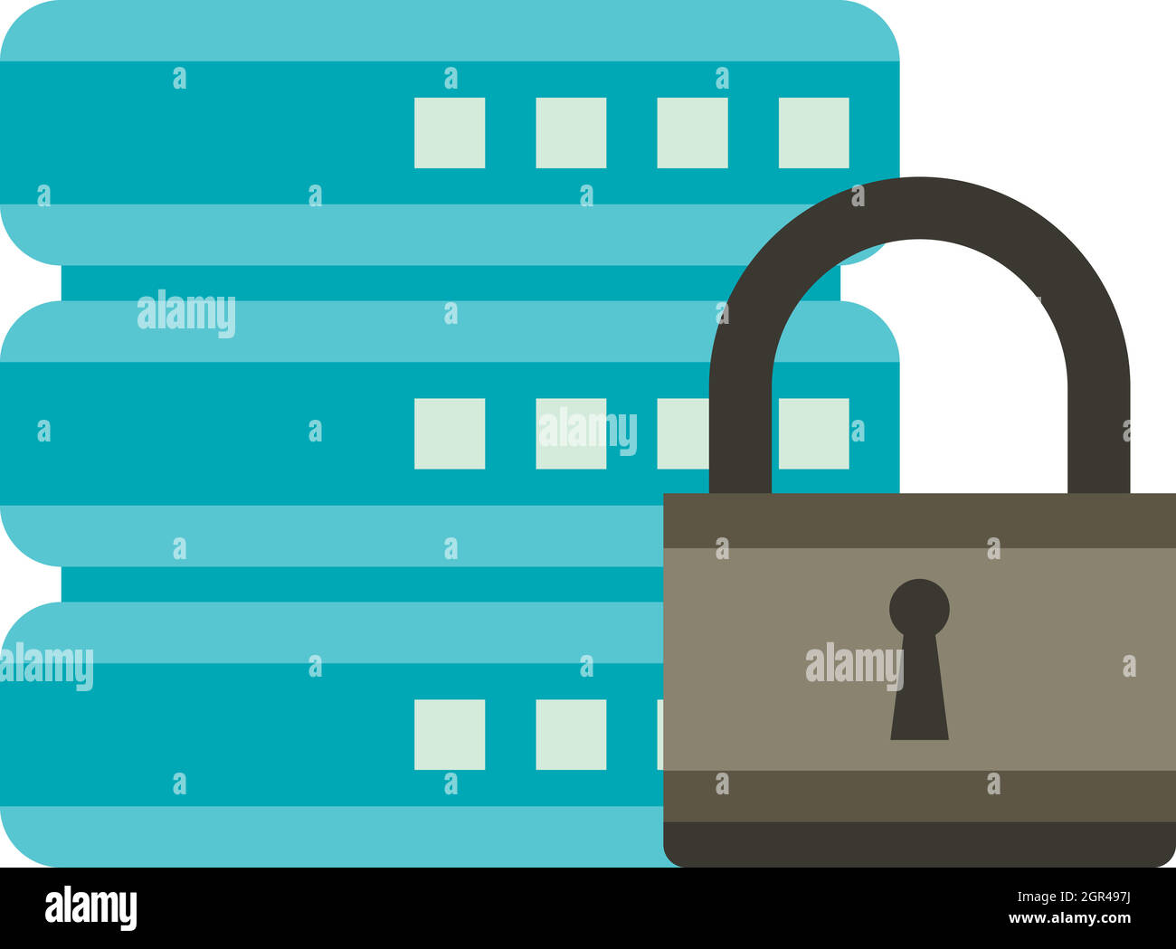 Data retention protection icon, flat style Stock Vector Image & Art - Alamy