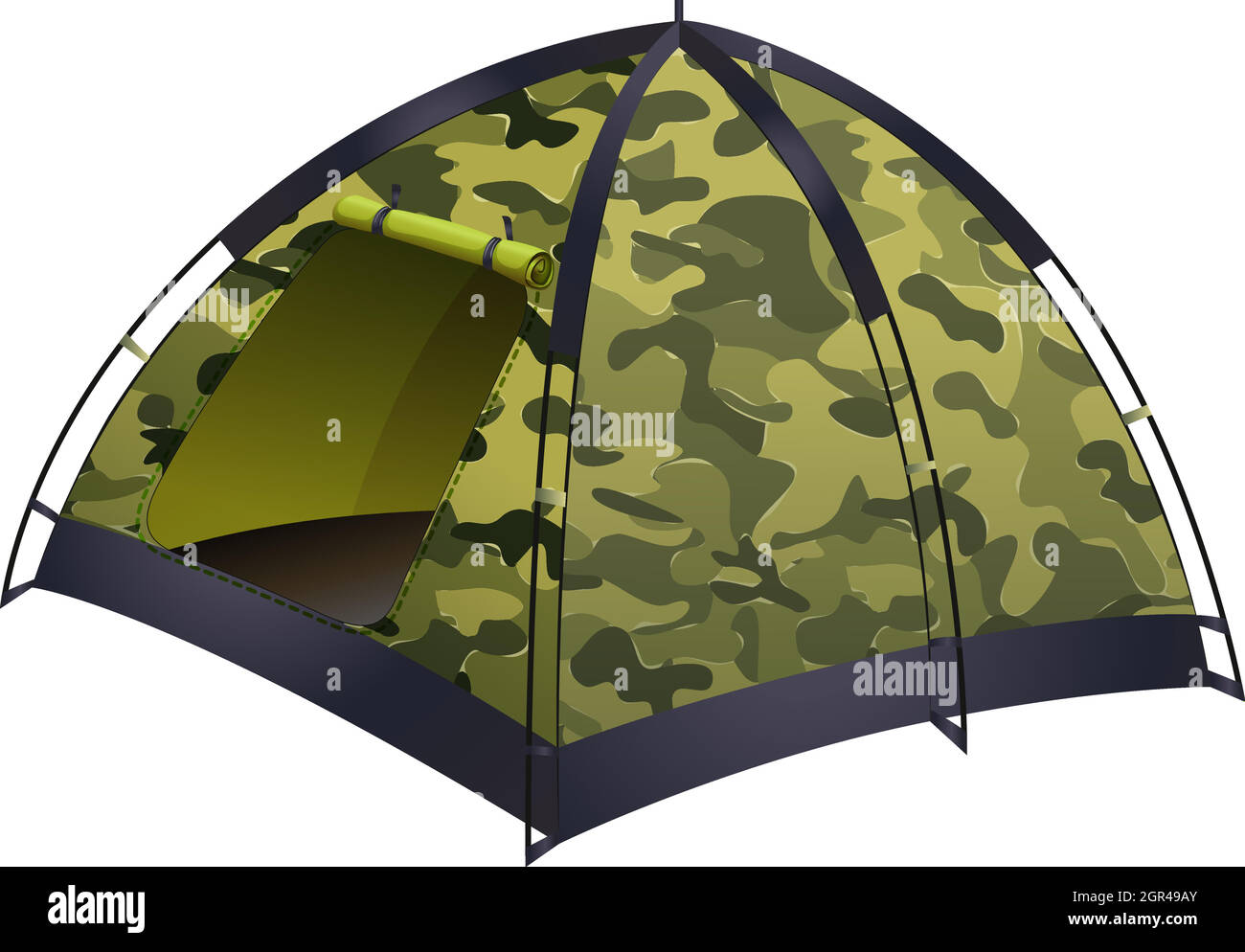 Open tent camping Cut Out Stock Images & Pictures - Alamy