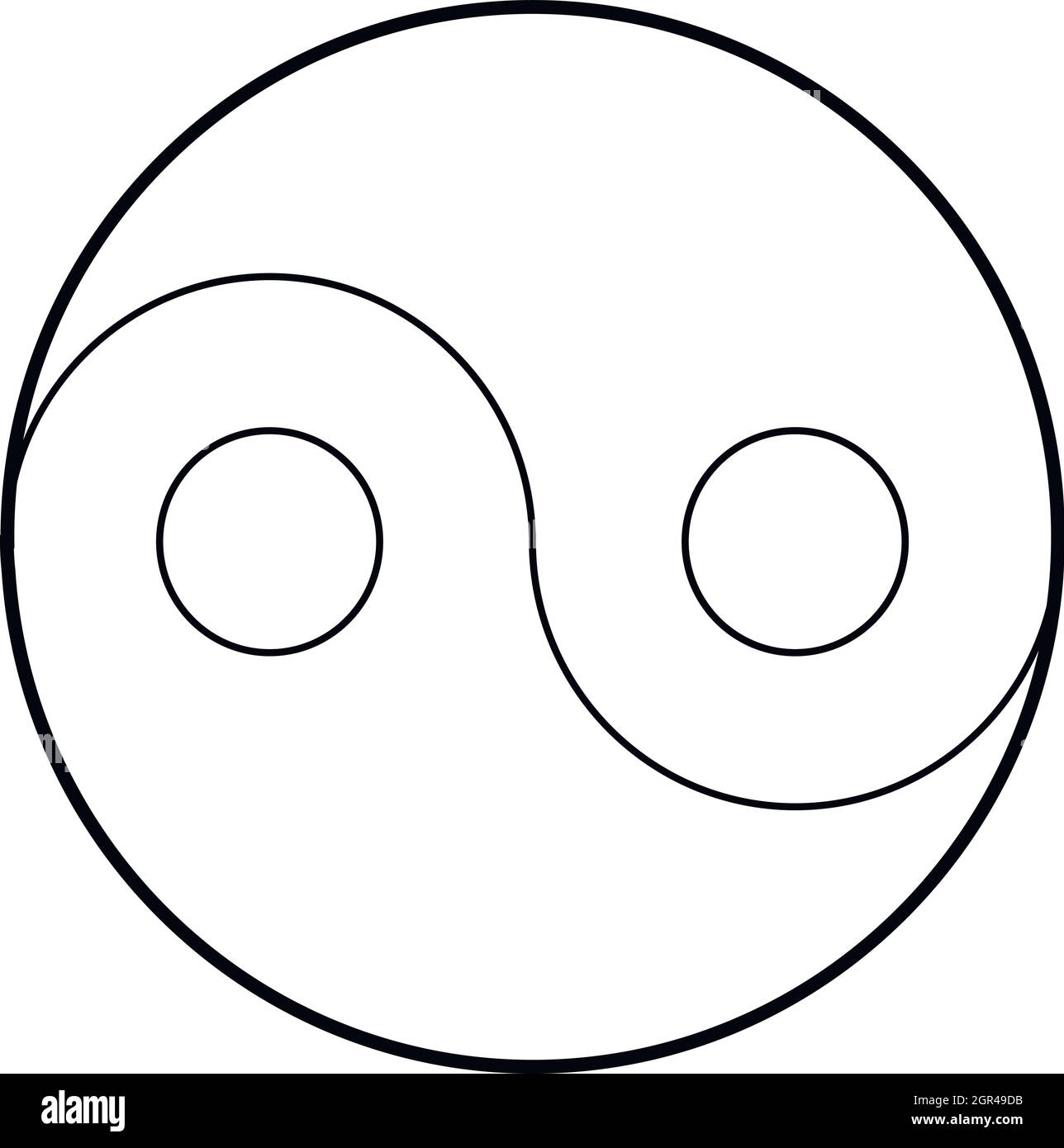 Yin Yang symbol icon, outline style Stock Vector Image & Art - Alamy Yin Yang symbol icon, outline style Stock Vector Image & Art - Alamy