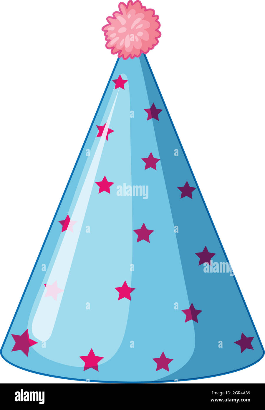 Party hat isolated on white background Stock Vector Image & Art - Alamy