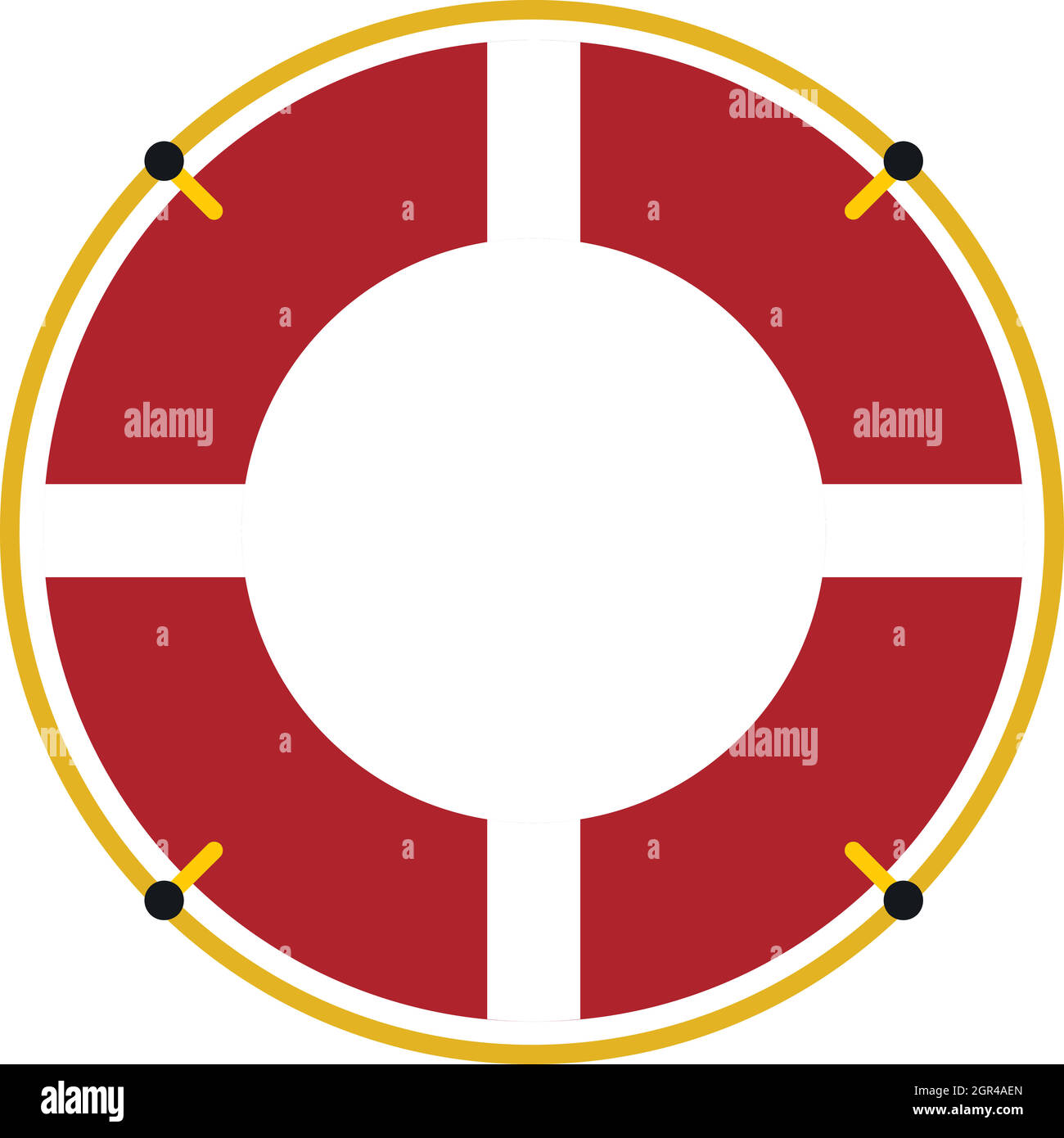Red lifebuoy icon, flat style Stock Vector Image & Art - Alamy