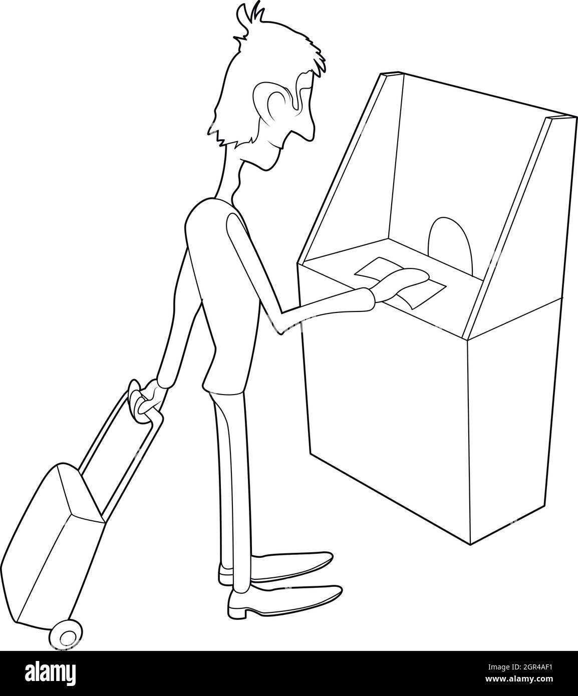 Check in luggage airport Stock Vector Images - Alamy