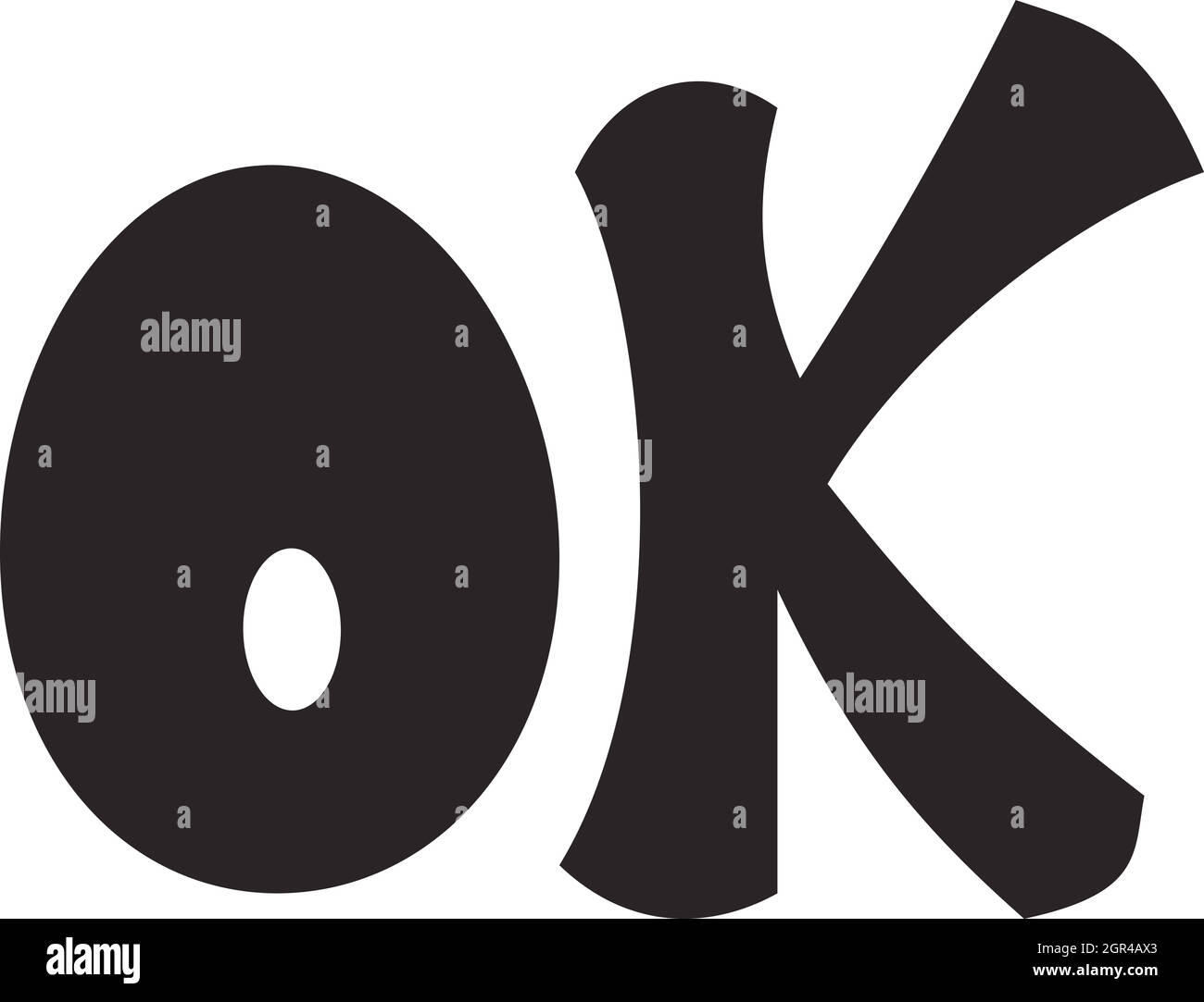 Word ok icon, simple style Stock Vector Image & Art - Alamy