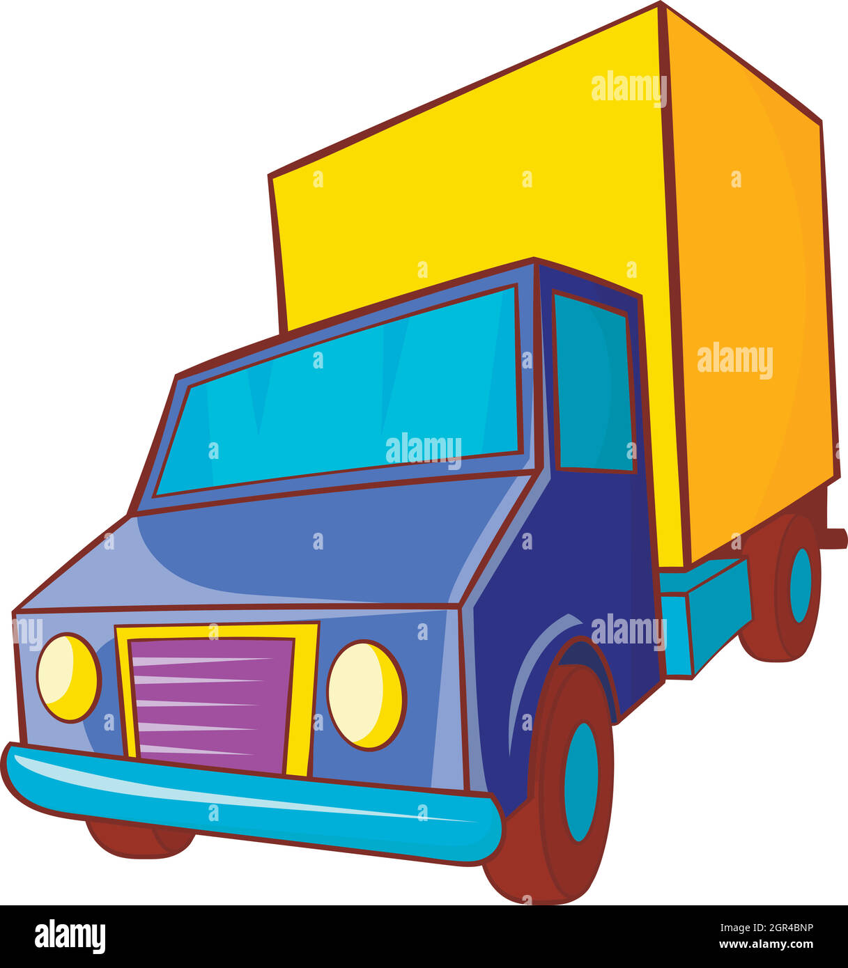 Truck car fast delivery service concept Cut Out Stock Images & Pictures ...