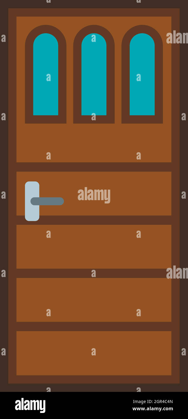 Front closed door building Stock Vector Images - Alamy