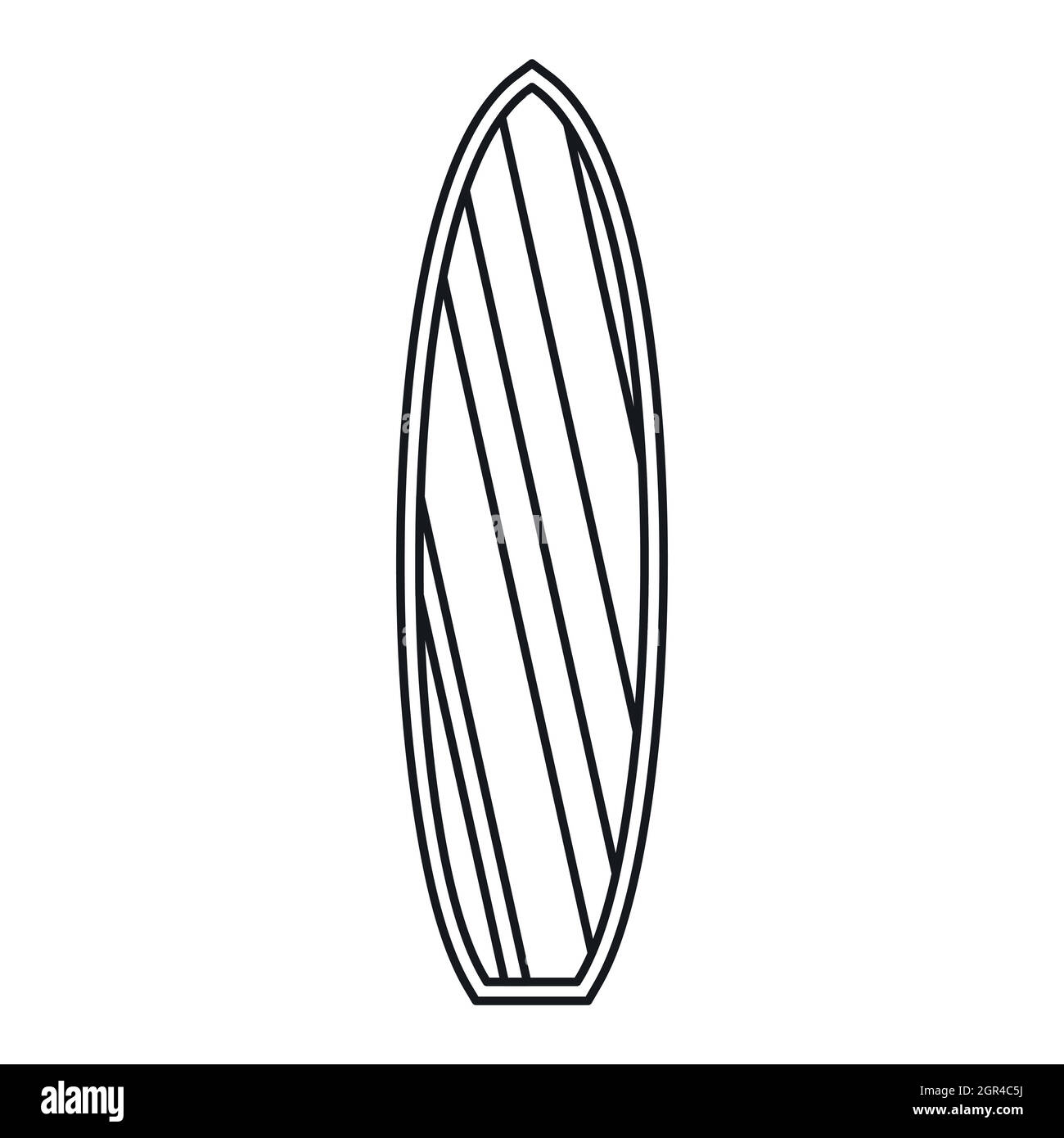 Surfboard icon, outline style Stock Vector Image & Art - Alamy