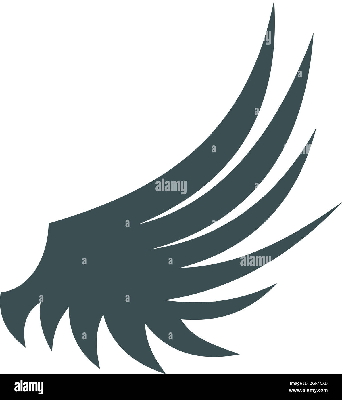 Birds wing icon, flat style Stock Vector Image & Art - Alamy