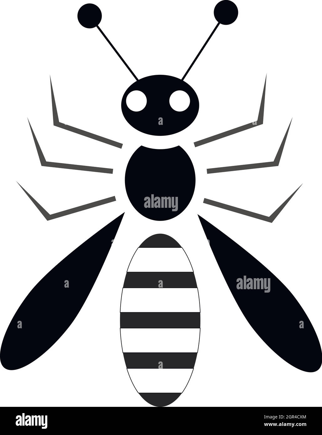 Bee in detail Stock Vector Images - Alamy