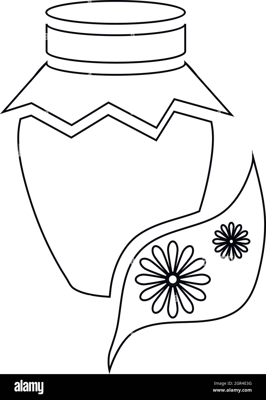 Jar honey honeycomb Stock Vector Images - Alamy