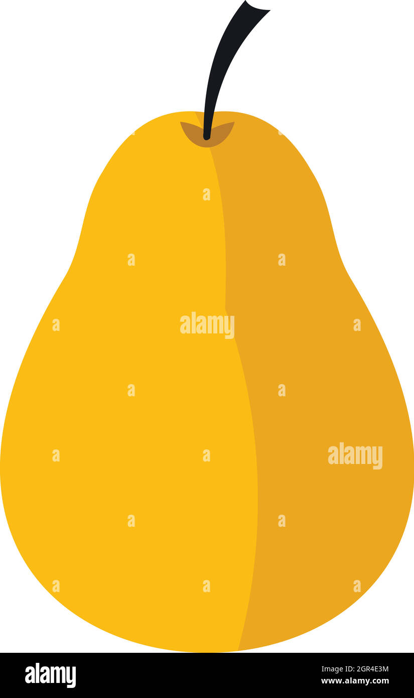 Juicy fresh pear yellow Stock Vector Images - Alamy