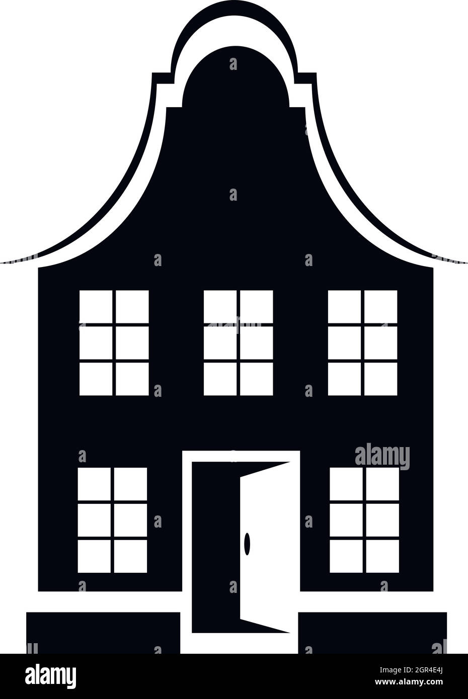 Two-storey house icon, simple style Stock Vector Image & Art - Alamy