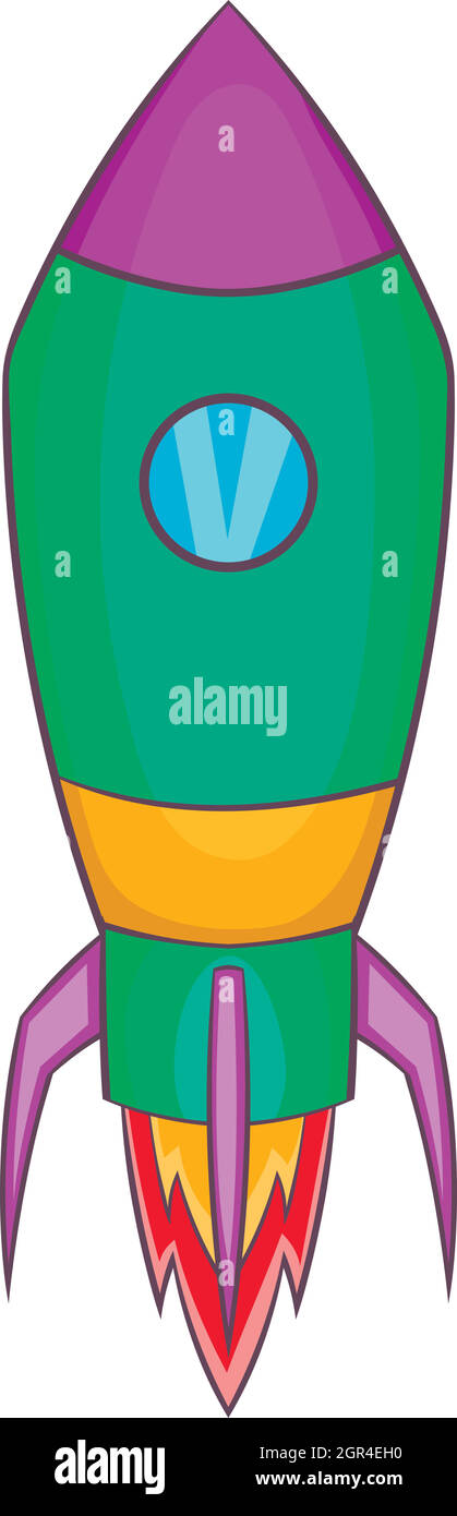 Cartoon rocket satellite in Stock Vector Images - Alamy