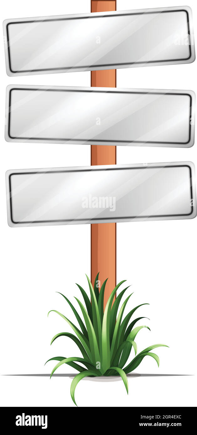 Blank signboards Stock Vector Images - Alamy