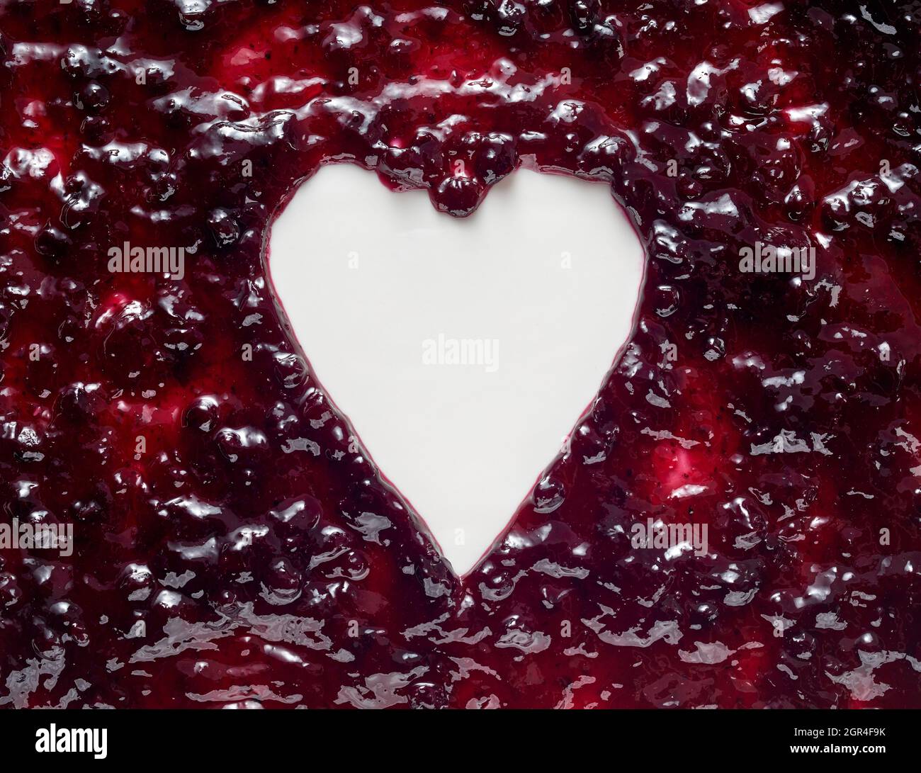 Top view of a delicious raspberry jam texture Stock Photo - Alamy